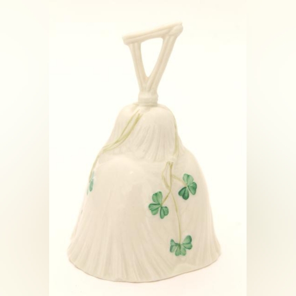 Belleek | Accents | Belleek Shamrock Harp Bell | Poshmark